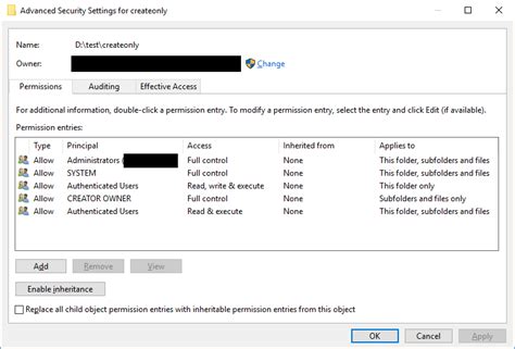 Windows Allow Users To Create Files But Not Edit And Delete Them
