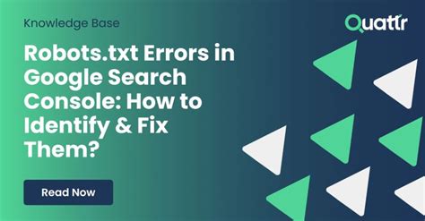 How To Find And Fix Robotstxt Errors Quattr Posted On The Topic Linkedin