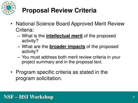 Ppt The Nsf Merit Review Process Powerpoint Presentation Free Download Id 437091