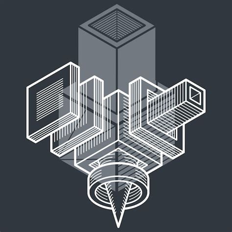 Premium Vector 3d Design Abstract Vector Dimensional Cube Shape