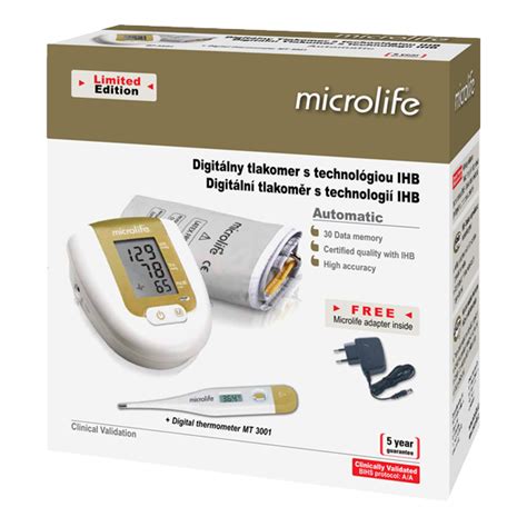 BP 3AG1 – Automatický tlakomer s teplomerom MT 3001 zlatý - Microlife AG