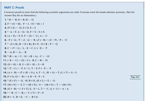 Solved PART C Proofs Construct Proofs To Show That The Chegg