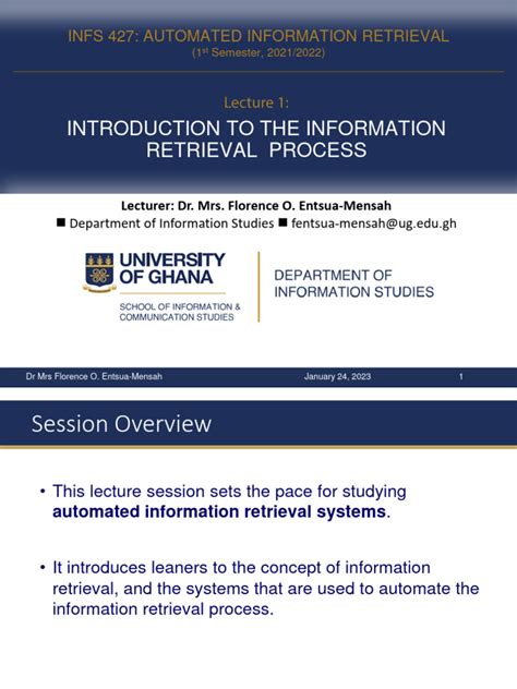 infs 427 automated information retrieval pdf databases