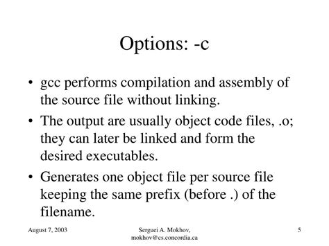 PPT Gcc Tutorial PowerPoint Presentation Free Download ID 351811