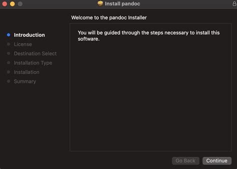 Installation Pandoc Guide