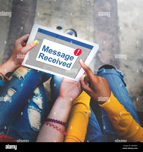 Message Inbox Notification Icon Concept Stock Photo Alamy