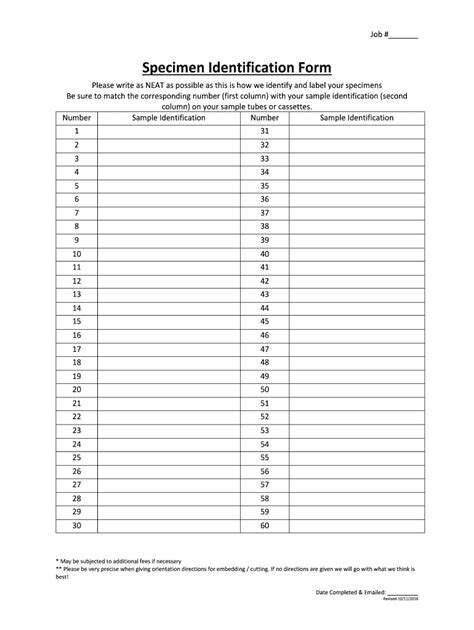 Fillable Online Specimen Labeling Requirementsdepartment Of Pathology Fax Email Print
