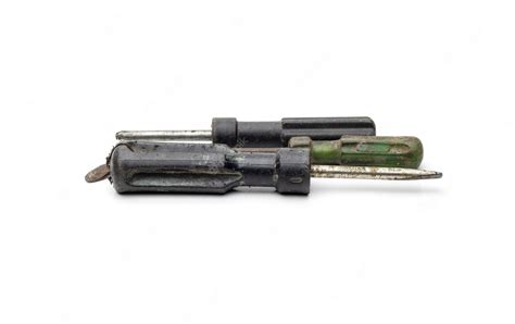 Premium Photo Old Broken And Distorted Screwdrivers On An Isolated