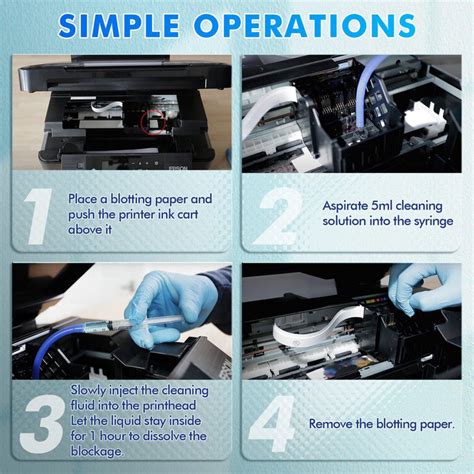 Epson Printer Cleaning Kit 240ml Nozzle Cleaner Solution