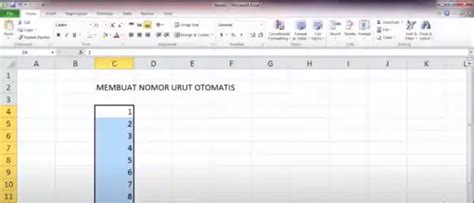 6 Cara Mengurutkan Nomor Di Excel Secara Otomatis