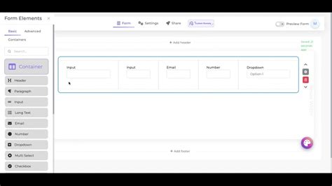Creating Form With Containers How To Formbot