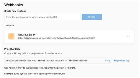 docusign webhooks using claris connect databuzz knowledge base