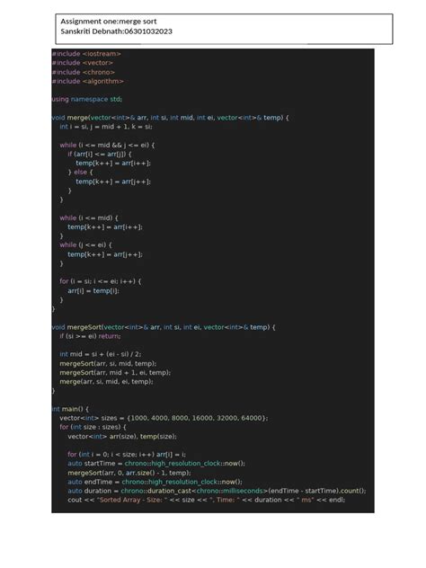 Merge Sort Pdf Computer Programming Algorithms And Data Structures