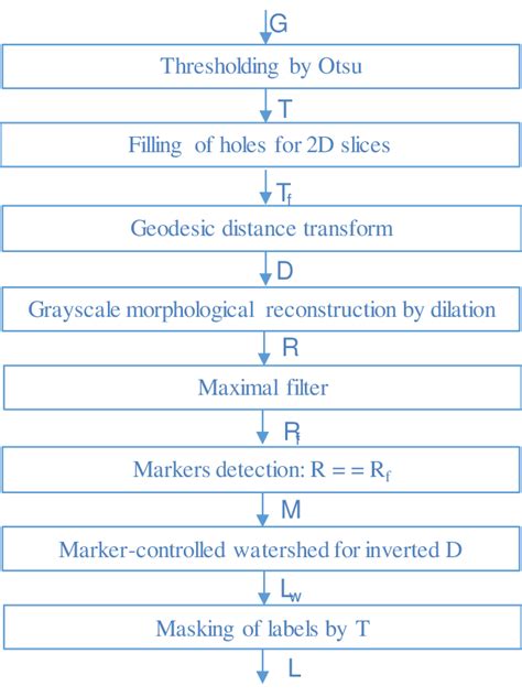 flow chart of segmentation algorithm download scientific dia