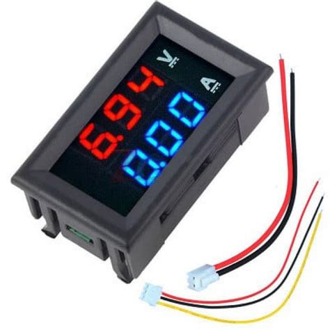 DC V A LED DC DUAL Display Digital Ammeter