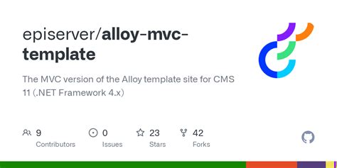 github episerver alloy mvc template the mvc version of the alloy