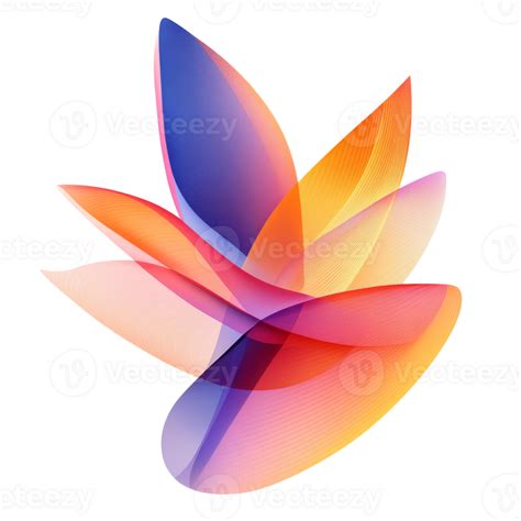 Colorful Abstract Design Featuring Layered Shapes 54472693 Png