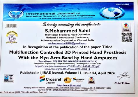 Mohammed Sahil S On Linkedin Paper Publication Research Work Appld International Conference