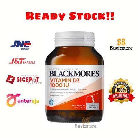 Jual Vitamin D3 1000 Iu Blackmores Vitamin D3 1000iu 200 Capsul Di