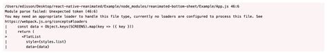 Webpack Error Its Not Know How To Run Jsx Code · Issue 620 · Software Mansionreact Native