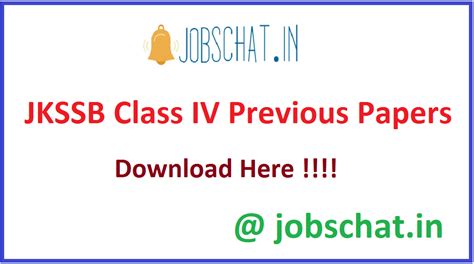 Jkssb Class Iv Previous Papers Questions Papers