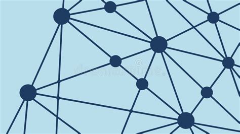 Abstract Network Grid With Nodes Digital Connectivity Vector Vector