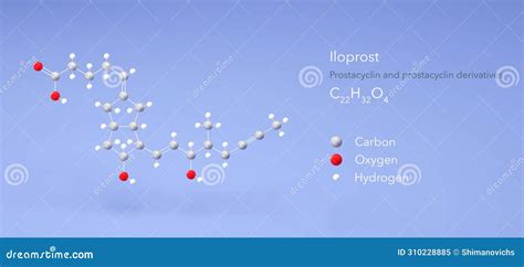 Prostacyclin Molecular Structure 3d Model Molecule Prostaglandin I2