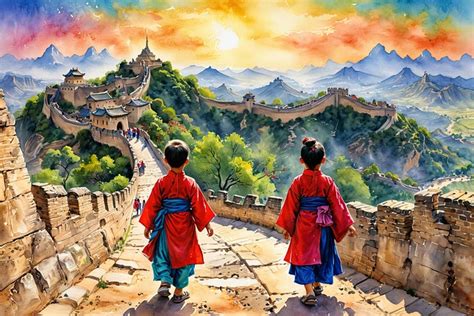 수채화 벽 중국 Ai Pixabay의 무료 이미지