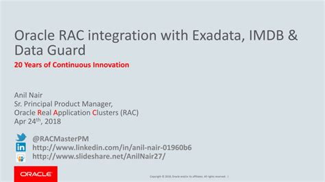 Oracle Rac Features On Exadata Pptx