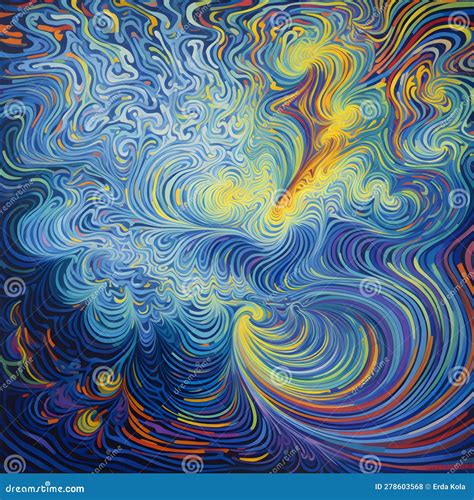 Generative Ai Illustrations Gravity Gravitational Waves Concept Physical Wave And Technology