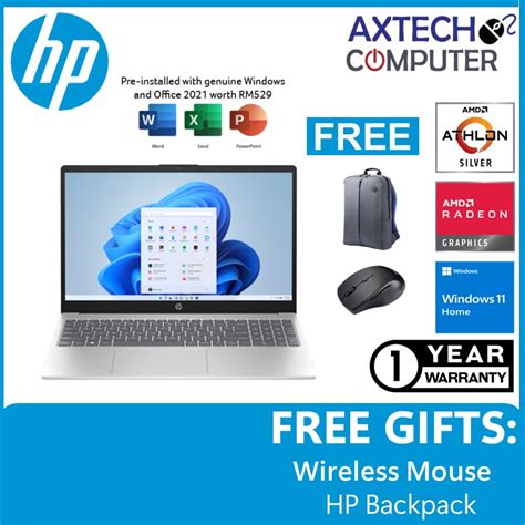 Hp Fc Au Fhd Laptop Natural Silver Athlon U Gb Gb Ssd Ati W Hs