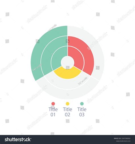 Radial Infographic Diagram Design Template Three Stock Vector Royalty Free 2247548361