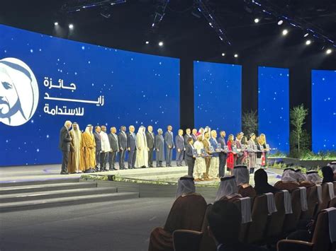 This Past Week I Had The Privilege Of Attending The Zayed Sustainability Award Ceremony As Part