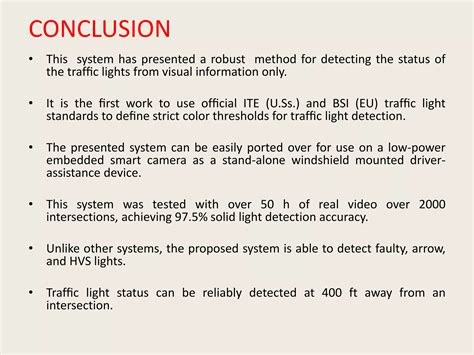 Intelligent Traffic Light Detection For Individuals With Cvd Ppt