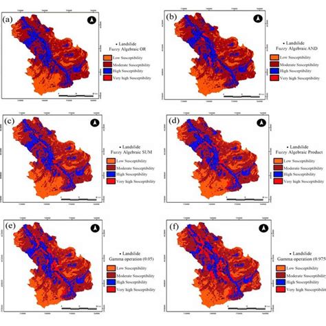 Landslide Susceptibility Maps Using Various Fuzzy Operators A
