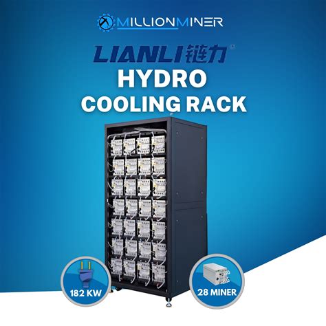 Lianli Hydro Water Cooling Cabinet For Btc Hydro Asic Miners Cooling Rack 28 Miner Version