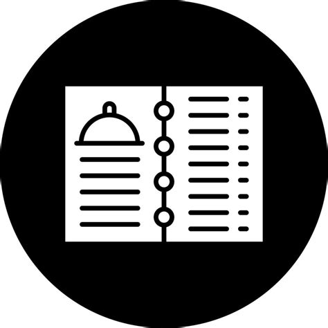 Menu Card Vector Icon Style 22614506 Vector Art At Vecteezy