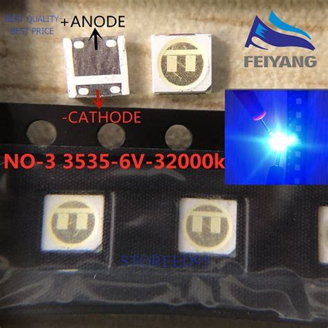 Led 3535 Common Anoda Smd Cold White 6v 2w Shopee Malaysia