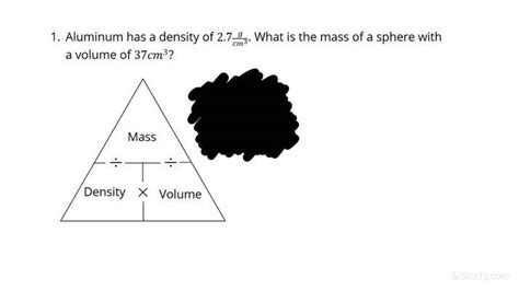 How To Solve Computations Involving Density Mass And Volume