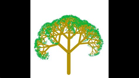 fractal tree drawing with python youtube