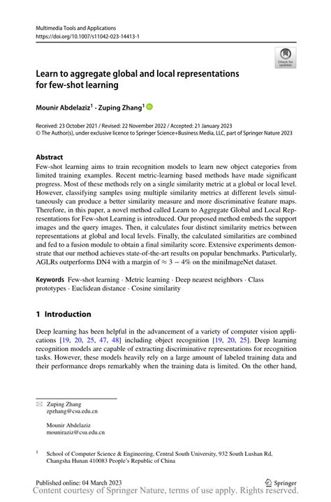 Learn To Aggregate Global And Local Representations For Few Shot