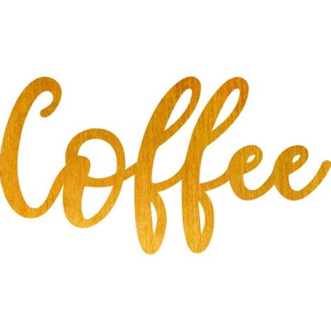 Foreman Metal Works Coffeescript 36 Gold Coffee Script Design 14 Gauge