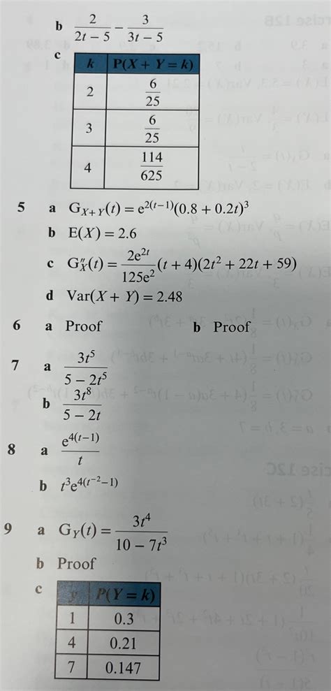 9231 Statistics Probability Generating Functions Maths With David