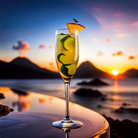 String Of Sweetness Refreshing Vodka Cocktail With Tropical Kiwi Essence