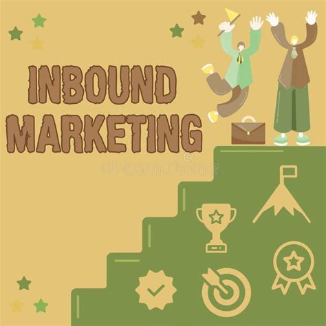Conceptual Display Inbound Marketingprocess Of Attracting The Attention Of Customers Business