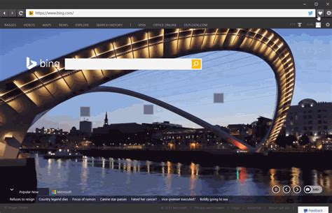 Microsoft crée un navigateur web faisant appel à HTML JavaScript et CSS pour démontrer les