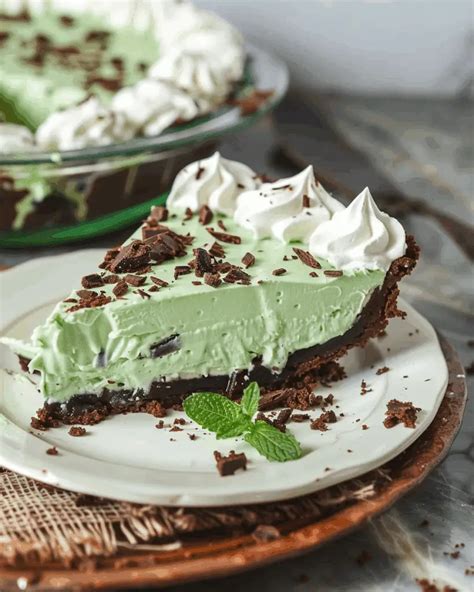 No‑bake Grasshopper Pie Evelyns Cooking