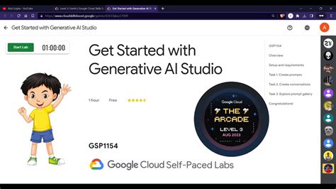 Get Started with Generative AI Studio | GSP1154 | #qwiklabs - YouTube
