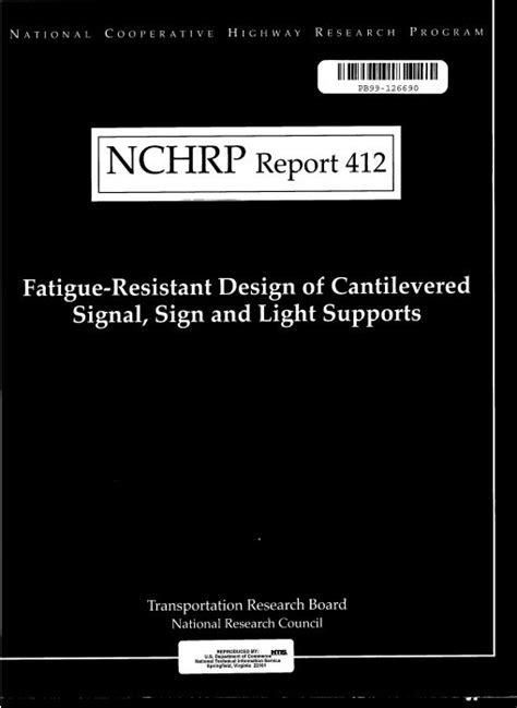 Design Guide And Allowable Deflection Limits For Cantilevered Signal