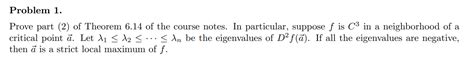 Solved Prove Part 2 Of Theorem 614 Of The Course Notes